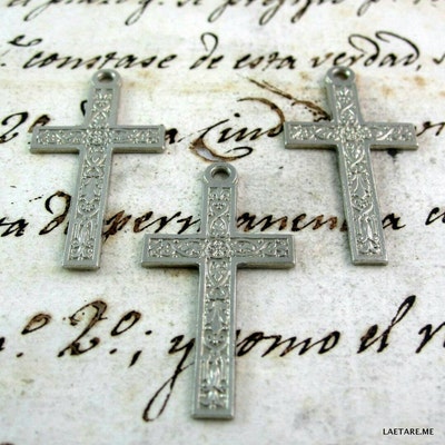 Stunning Art Deco Wall Crucifix Nice Engraving Religious Catholic - Etsy