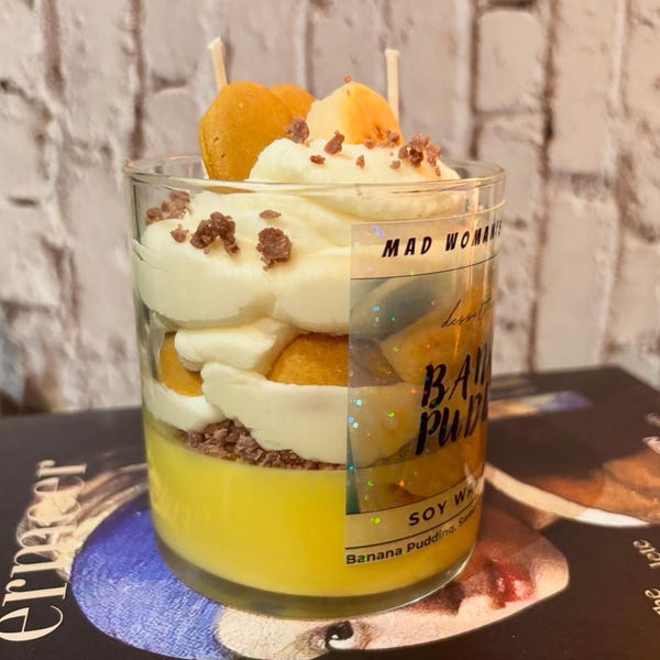 Banana Pudding Wax Embeds for Candles - Strong Scented Dessert Wax ...
