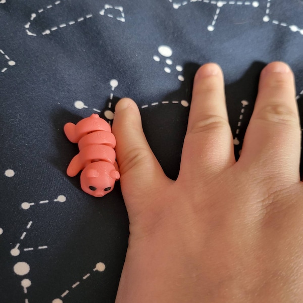 Pig | 3D Printed | Articulated Flexi Wiggle | ADHD Sensory Aid | Fidget ...