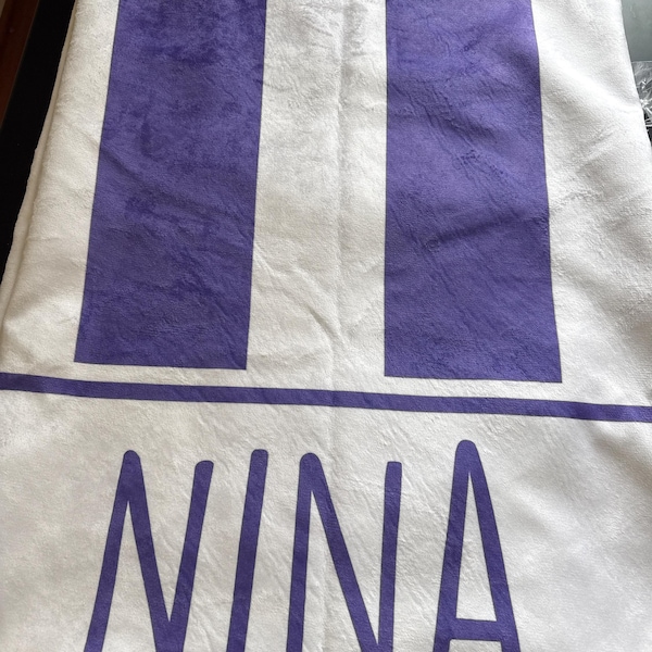 Personalized Round Multi-color Beach Towel, Personalized Beach Towel ...