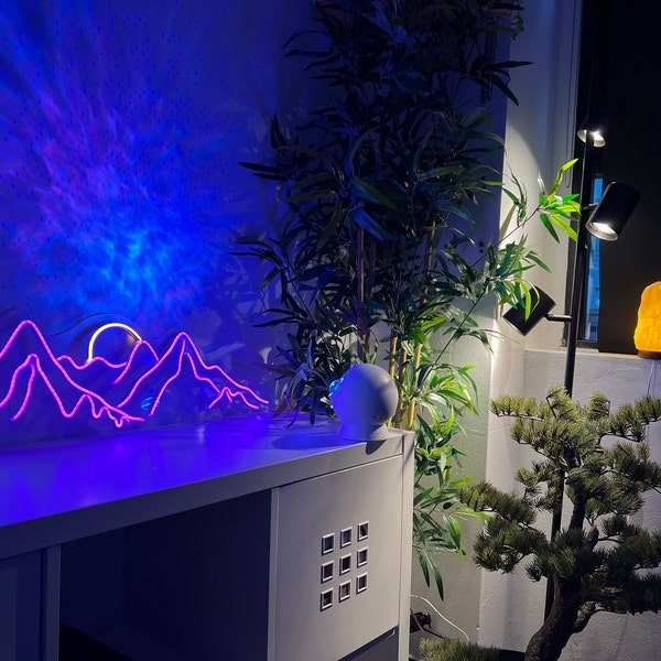 Mountain Neon Sign,mountain Led Sign,mountain Wall Art Neon,led Neon ...