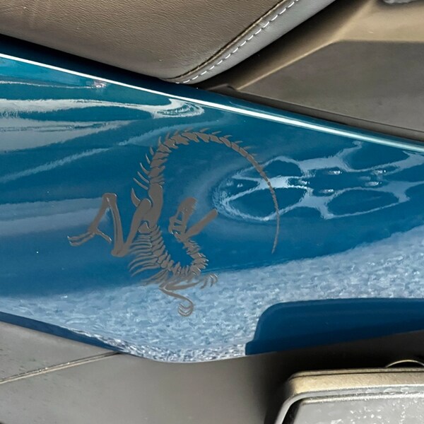 Raptor or Stegosaurus Skeleton Car Decal - Etsy
