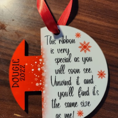 Ribbon Height Ornament Digital Download Ribbon Growth Ornament Digital ...