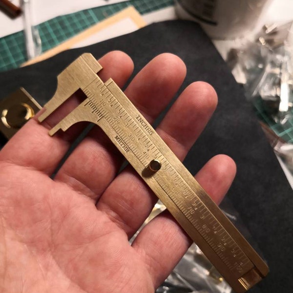 Brass Mini Sliding Gauge Vernier Caliper,micrometer Gauge,pocket ...