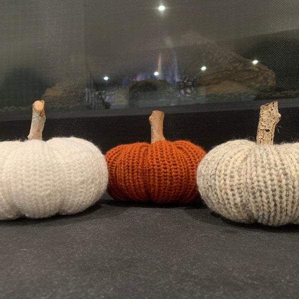 Luxury Knit Pumpkins Knit Pumpkin, Knit Fall Accessories, Fall Decor ...