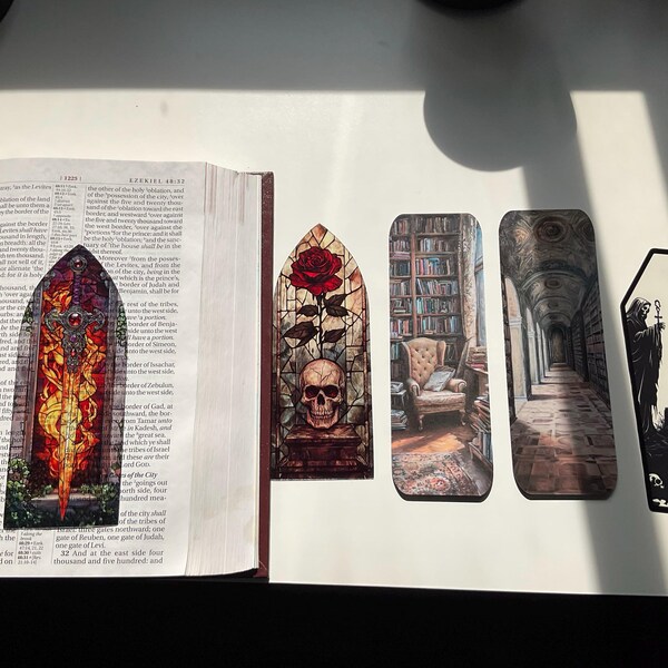 Butterfly Wing Clear Bookmark | Transparent Bookmark | Gothic Bookmark ...