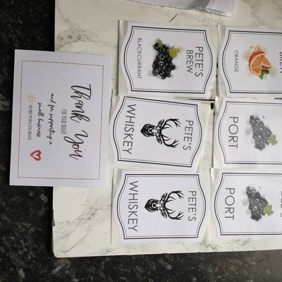 Custom Bottle Labels Personalised Stickers Printed Home Brew Stickers ...