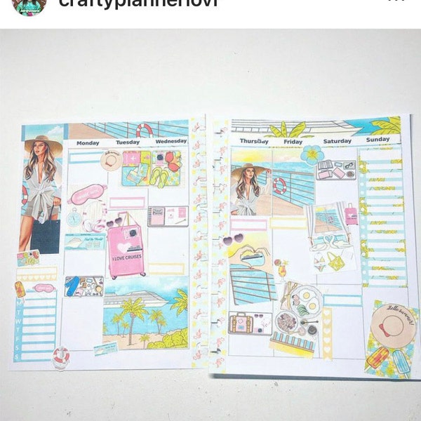 Monthly Amusement Park Printable Planner Stickers: Made to Fit the ...