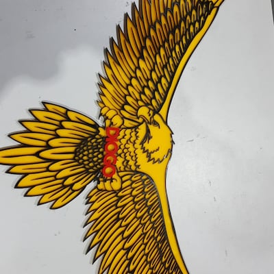 Eagle Design Laser Cut Svg Dxf Files Wall Sticker Engraving Decal ...