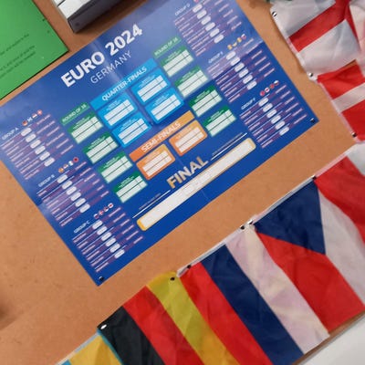 Euro Football Tournament Wallchart 2024 Poster PDF Document digital File Download Print at Home ...