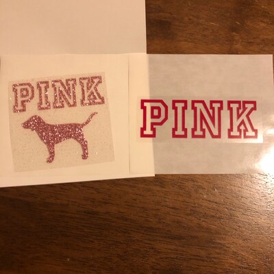 VS PINK Iron on Vinyl Decal Heat Transfer - Etsy
