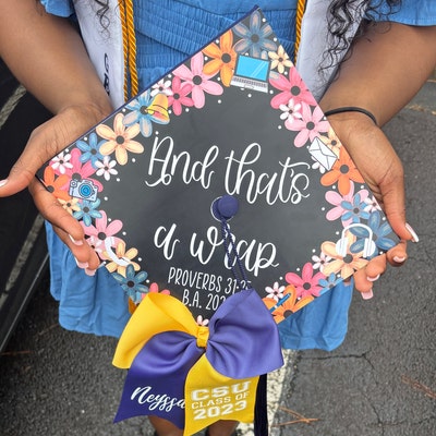 Custom crime Scene Graduation Cap Topper, Criminal Justice Graduation ...