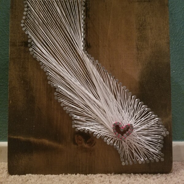 DIY California String Art Kit, State String Art Kit, California Nail ...