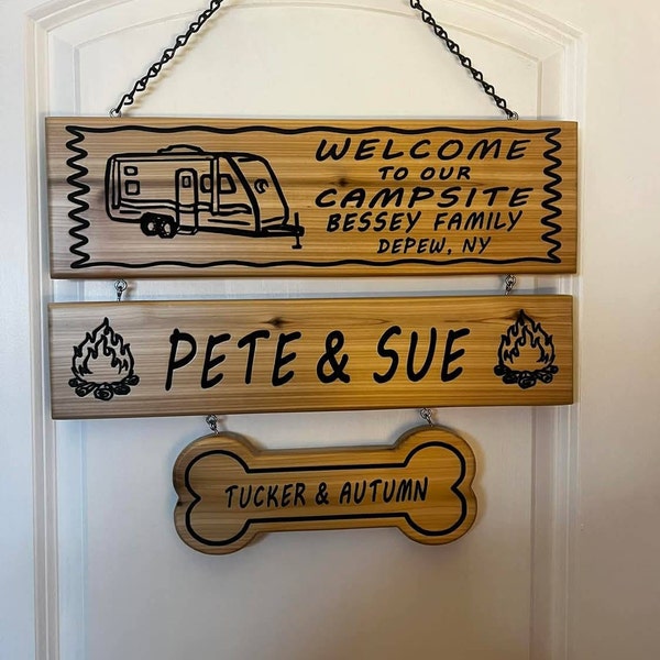 Custom Camping Sign Custom RV Sign Custom Camp Decor Sign Personalized ...