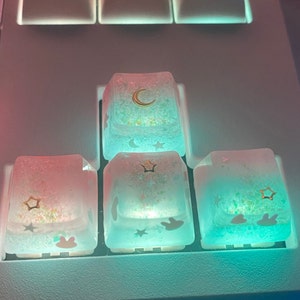 Galaxy Outer Space Keycap OEM R4 Profile Esc, F-key, Number Key Ready ...