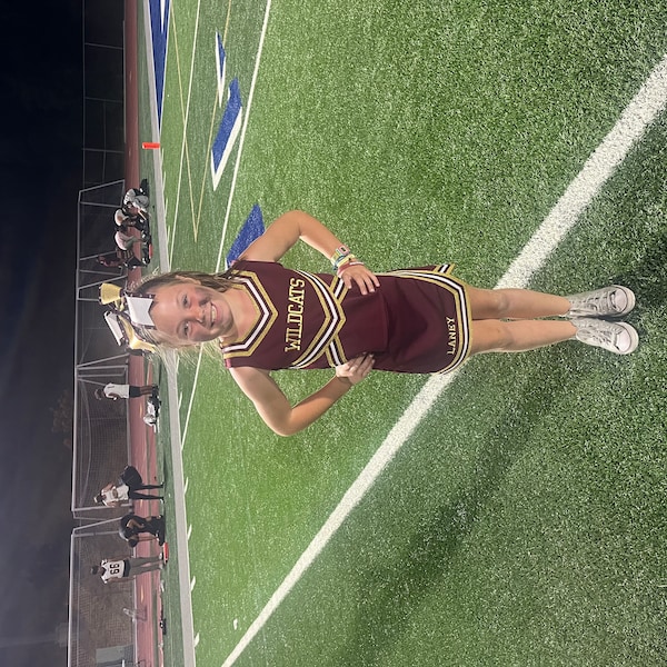 Maroon & Gold Cheer Uniform, Customized Cheerleading Uniform, Girls ...
