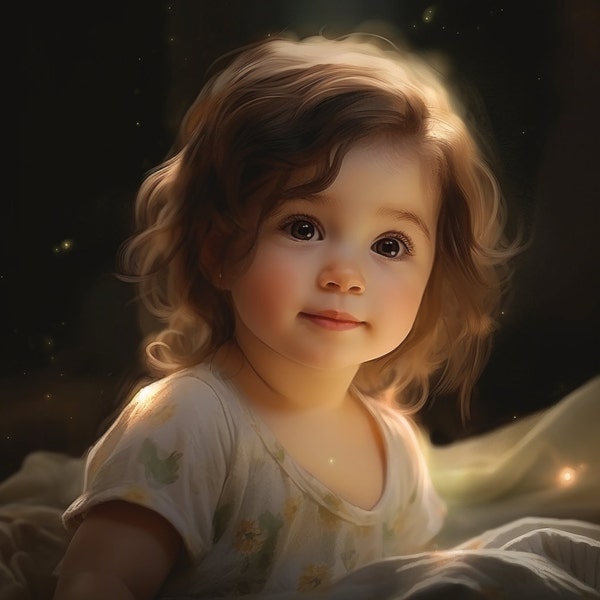 Future Baby Psychic Art Portrait: Natal Chart Reading - Etsy