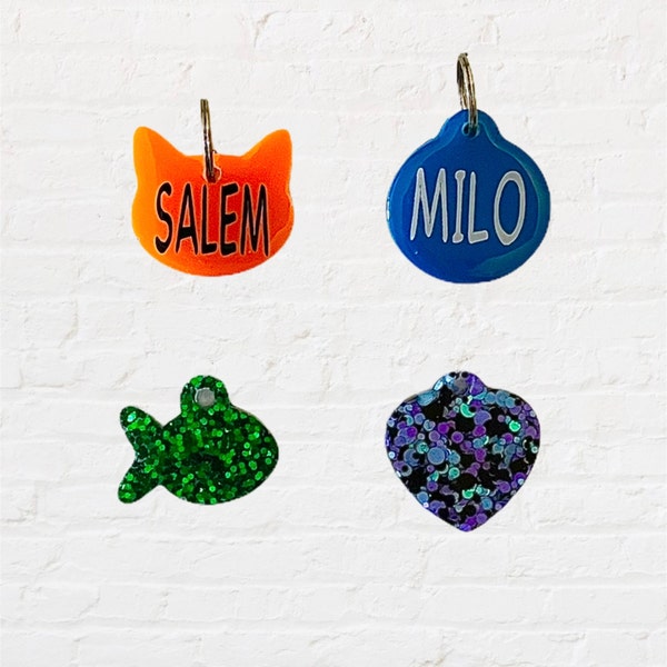 Cat ID Tag Palette Silicone Mold, Cat Tag Mold, Pet Name Tag, Resin ...