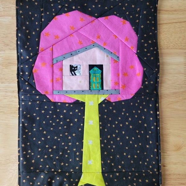 Tree House Paper Piecing Pattern, PDF - Etsy