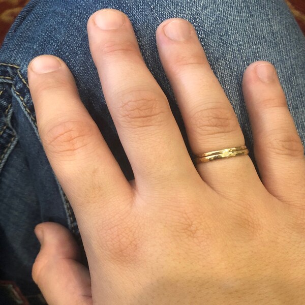 Thick 14k Gold Filled Stackable Ring(s), Gold Rings, Stacking Rings ...