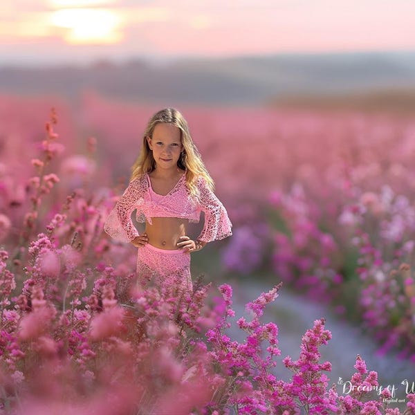 Wooden Boat Digital Backdrop Photography, Spring Blossom Garden, Easter ...