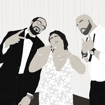 Custom Minimalist Digital Portrait Faceless Illustration ASAP Faceless ...