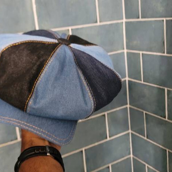 Blue Denim Cap,newsboy Cap Man,peaky Blinders Cap,dark Blue Jeans,8 ...