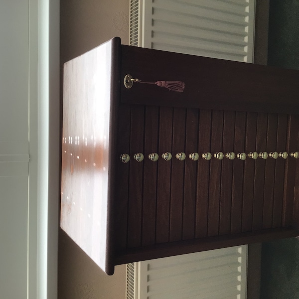 Large Coin Cabinet With 10 Drawers in Flocked Red or Italian First ...