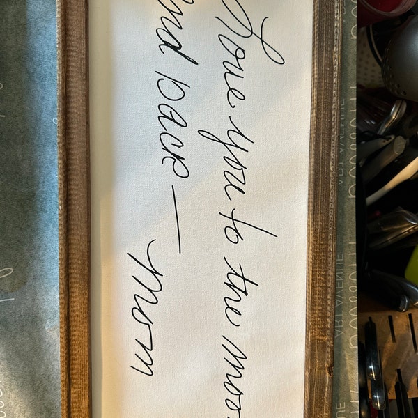 Custom Handwriting Sign | Canvas - Etsy