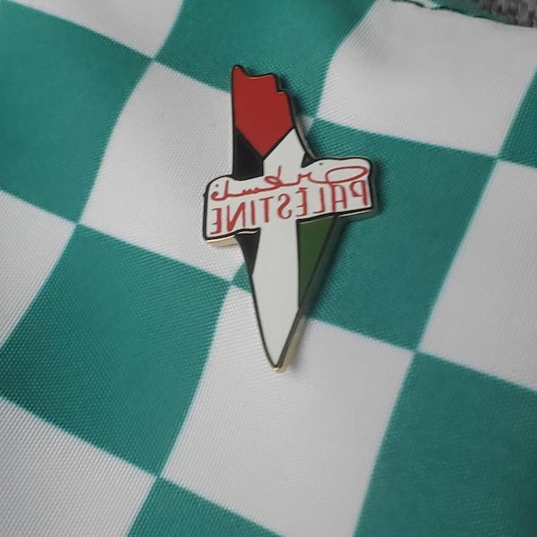 Palestine Lapel Pin Palestinian Pin Palestinian Flag Pin Badge ...