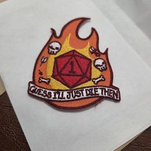 Critical Fail Nat 1 Patch, Iron-on Patch, Dnd Patch, Dungeons and ...