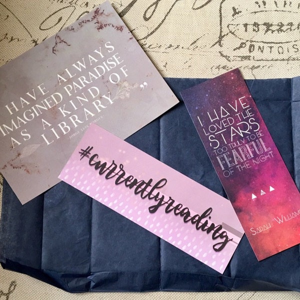 Sarah Williams Literary Quote Galaxy Bookmark, Bookworm Literary Gifts ...