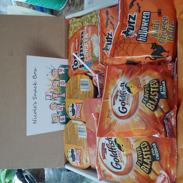 Orange Gift Box | Orange You Glad Its Summer | Orange Snack Box Care ...