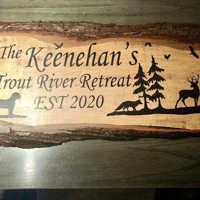 Camp Name Personalized Camp Sign Deer Sign address Sign Personalized ...