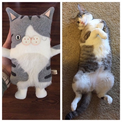 Custom Cat Stuffed Animal, Customized Kitty Plush, Soft Toy Kitten Pet ...