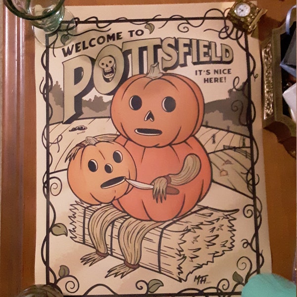 Over the Garden Wall Pottsfield Poster - Wall Art Print by Mark T ...