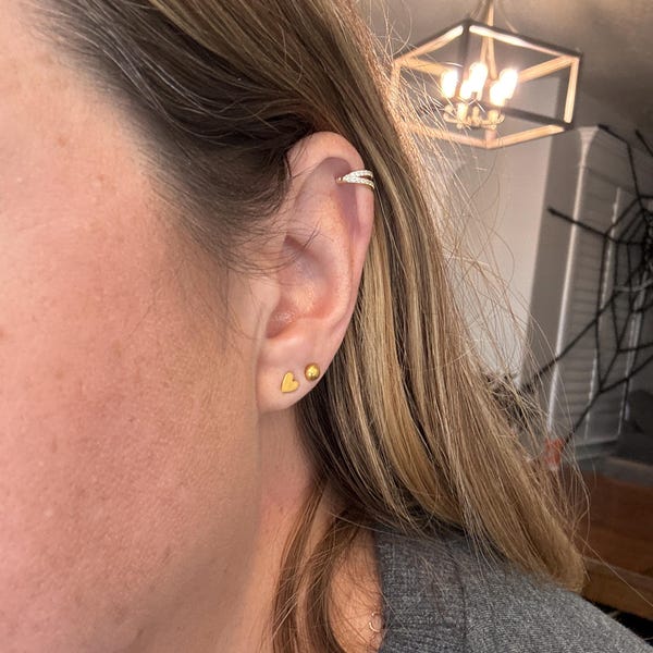 NEW • Paved Helix Twin Clicker Hoops, Rook Hoop, Conch Hoop, Hoop ...