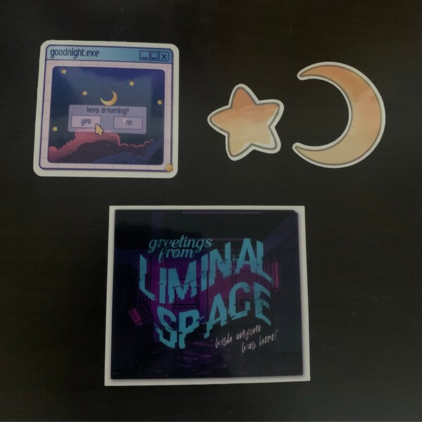 Liminal Space Sticker - Retro Postcard, Weird, Meme, Creepy Travel - Etsy