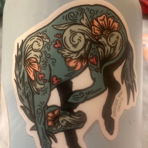 Exclusive LARGE Tooled Bucking Horse Vinyl Decal Sticker - Etsy