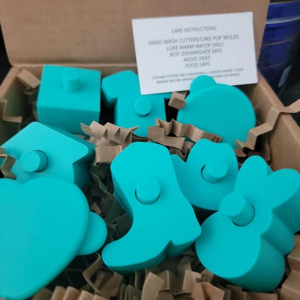 Hand Cupcake Toppers - Etsy