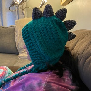 Crochet Dinosaur Pattern, Dinosaur Hood Pattern, Dino Hat Pattern, DIY ...