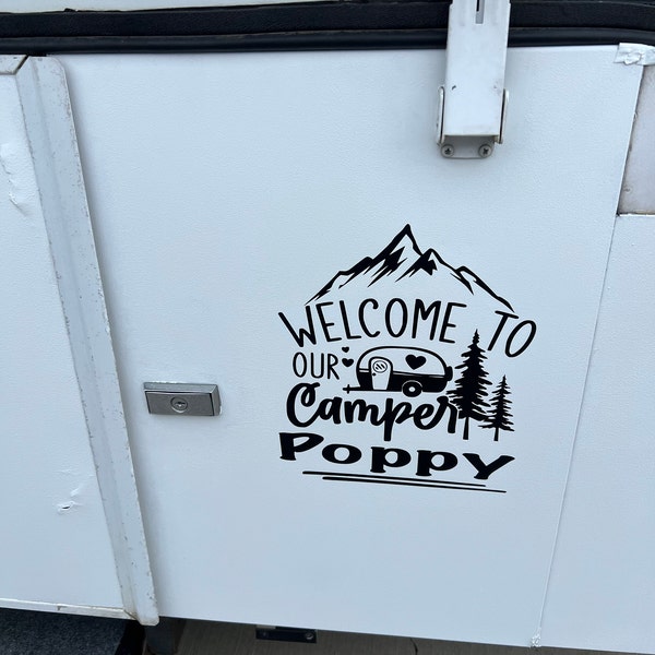 Fifth Wheel With USA Flag 5th Wheel Camping Bucket Decal Vinyl Sticker ...