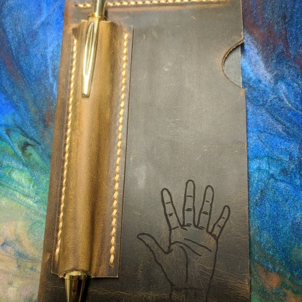 Leather Sleeve for Field Notes Pocket Size / Distressed Leather Field ...