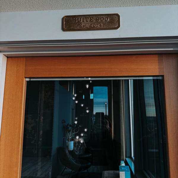 Custom Door Sign - Personalized Sign - Solid Brass Door Sign ...