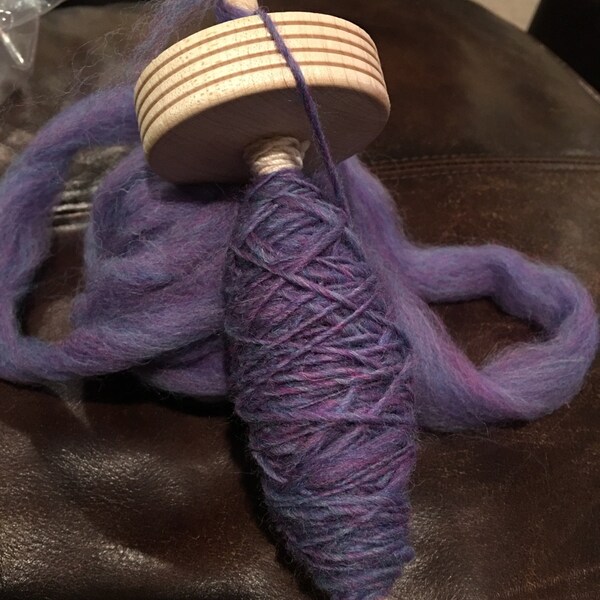 Drop Spindle Kit for Beginner W/ Fiber Top Whorl Handspinning Spindling ...