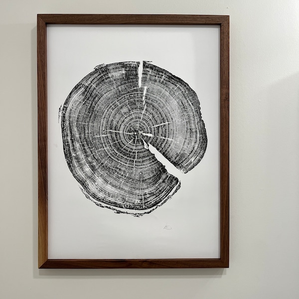 Handmade Wood Gallery Frame. Solid Wood Frame for Poster Artwork. 18x24 ...