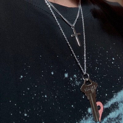 Men's Personalized Vintage Key Necklace YOU Choose the Key and Necklace ...