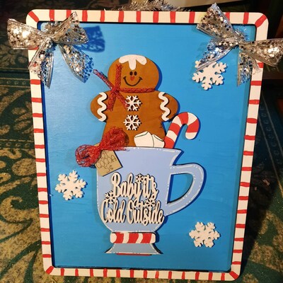 Santa, Nerdy Reindeer, Gingerbread Man, DIY Kit or Hand-painted ...