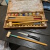 Antique Paint Box With Its Key and Folding Palette Artist Box Art ...