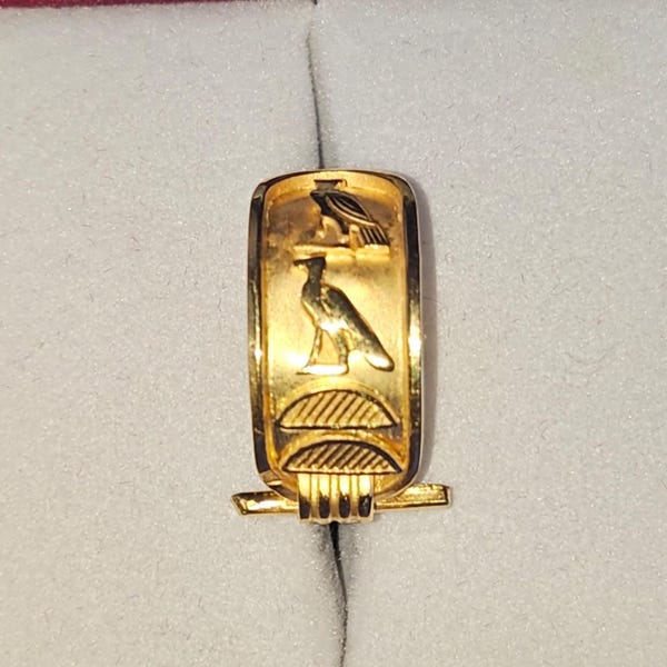 King Tut Name Cartouche 18K Gold Ring | Egyptian Jewelry Handmade ...